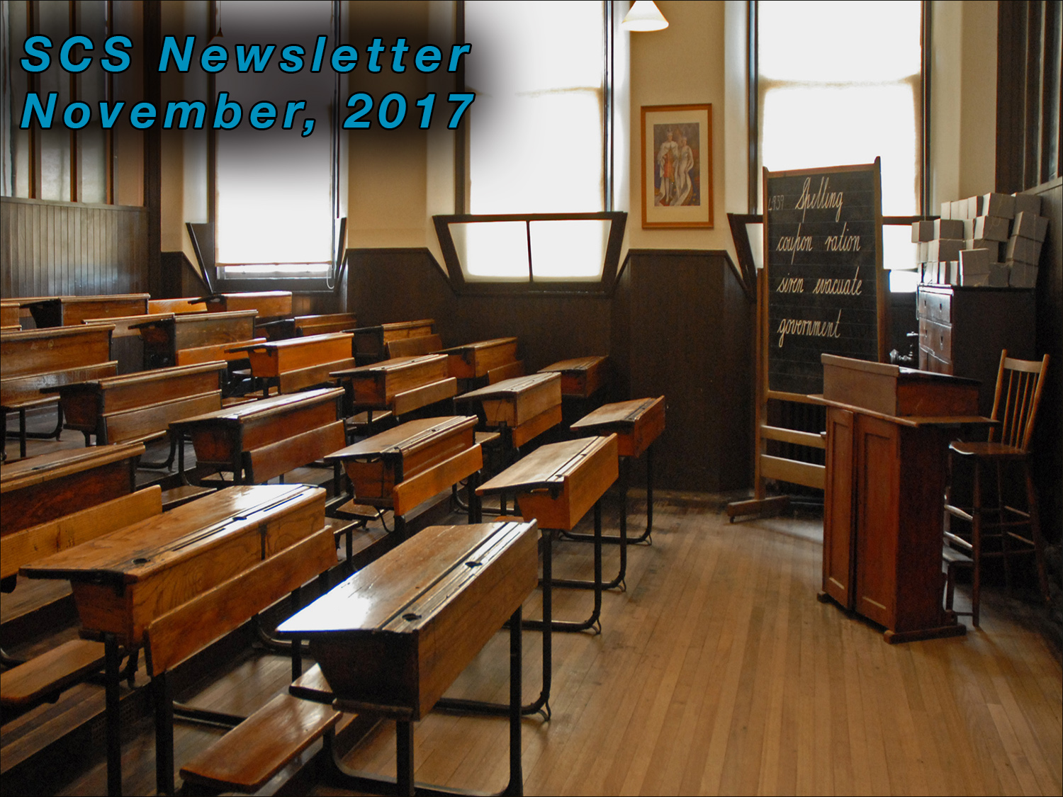 SCS Newsletter - November 2017 (K-12 Certification) | Society for ...
